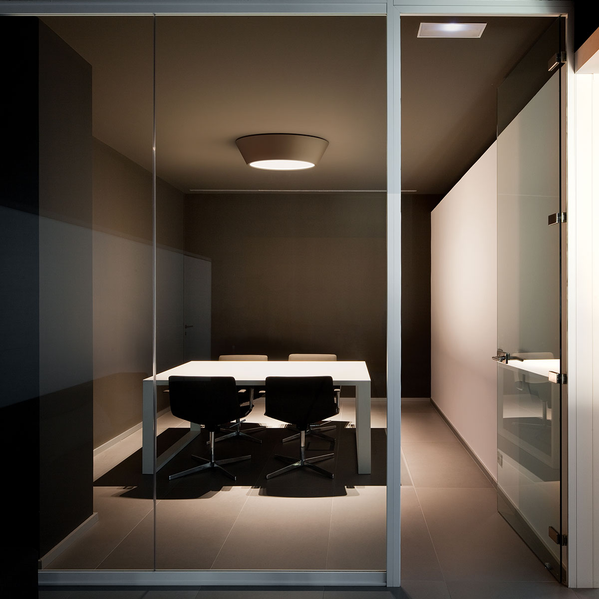 White Plus 0625 Surface Ceiling Lamp (Fluorescent, DALI or Push Dimming ...