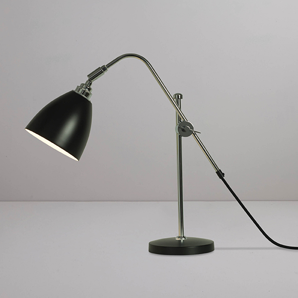 Polished Aluminium Task Small Table Lamp LED Non Dimmable By