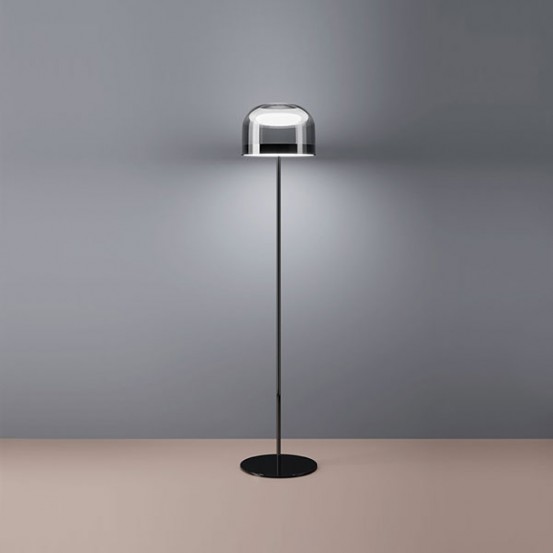 Chrome Equatore Small Floor Lamp (LED, Dimmer Included) by FontanaArte ...
