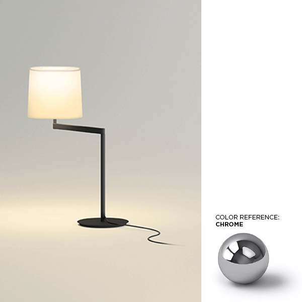 Chrome Swing 0507 Table Lamp (LED, Without dimmer) by Vibia - lightandyou.com