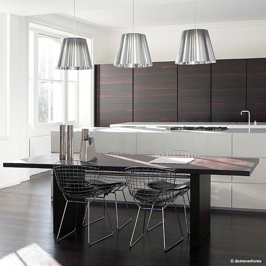 Aluminized Silver Ktribe S3 Suspension Lamp (LED, Non-Dimmable) by Flos - lightandyou.com