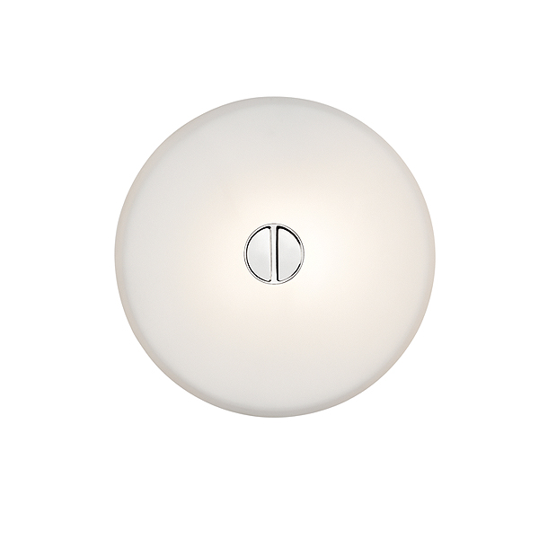 White Mini Button Wall Lamp (LED, Non-Dimmable) by Flos - lightandyou.com