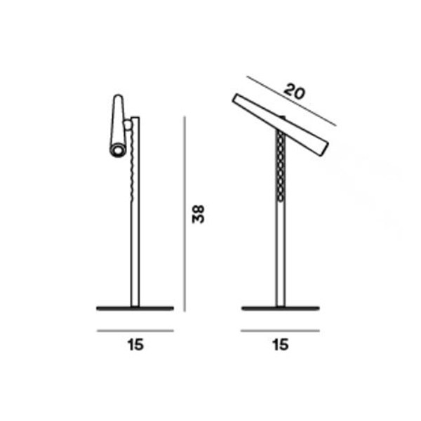 Pale rose & Blue Magneto Table Lamp - Be Color (LED, Non Dimmable) by ...