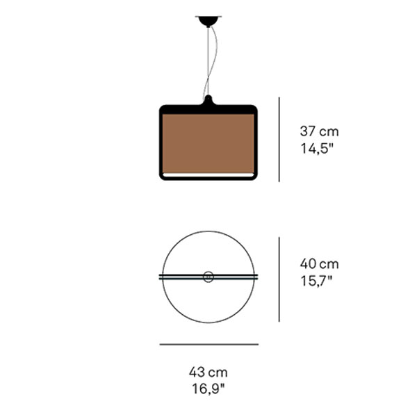 Brushed Nickel & Yellow Icon Pendant (LED, Dimmable) by LZF ...