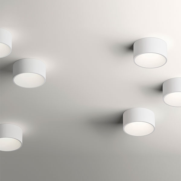 White Domo 8200 Ceiling Lamp (LED, 0-10V Dimmable) by Vibia ...
