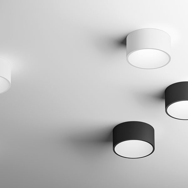 White Domo 8200 Ceiling Lamp (LED, Non-Dimmable) by Vibia - lightandyou.com
