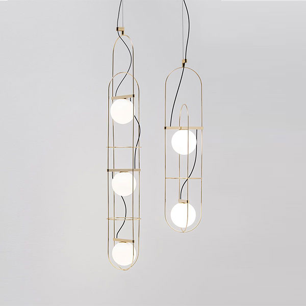 Black Chrome Setareh 4405 Suspension Lamp (LED, Dimmable 1-10V / PUSH ...