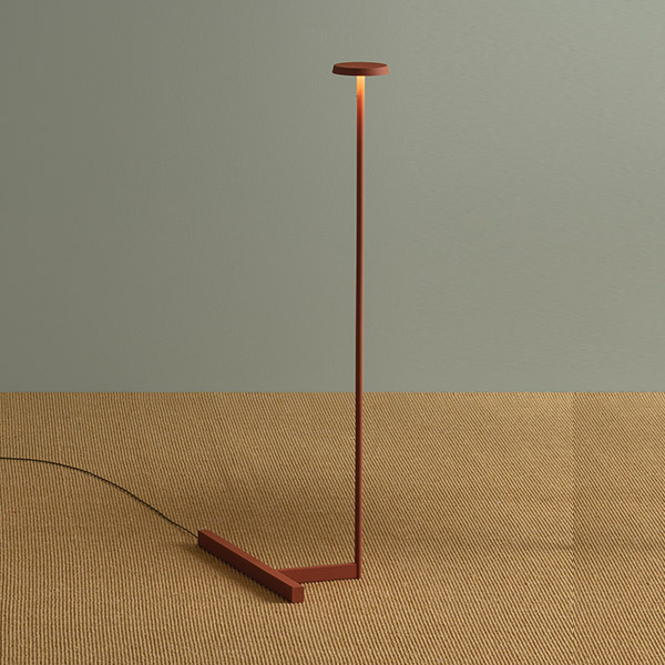 Black Flat 5955 Floor Lamp (LED, Push Dimming) by Vibia - lightandyou.com