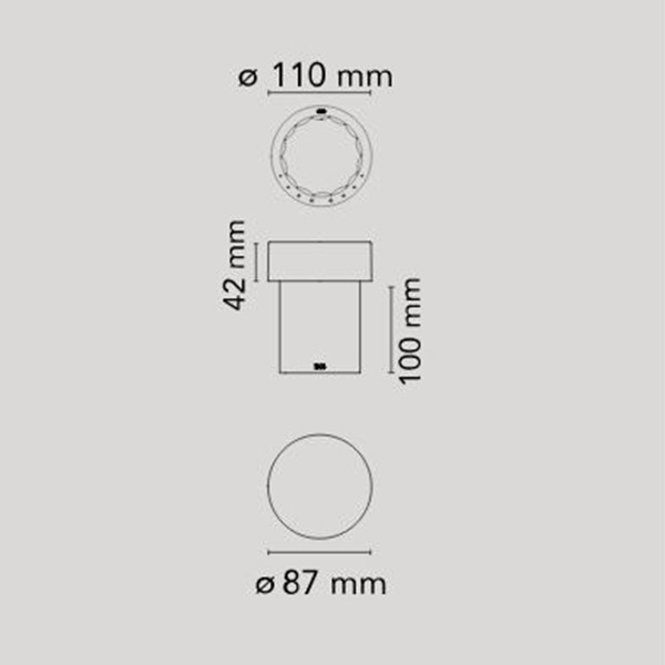Satin Copper Last Order Clear Table Lamp (LED, With Dimmer) by Flos ...