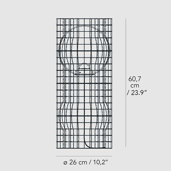 Gold & White Matrix Large Table Lamp (LED, Dimmer Included) by ...