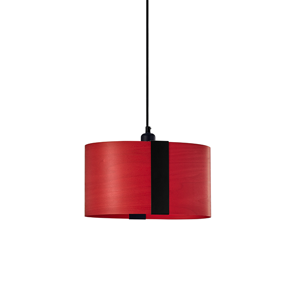 Red Sushi Suspension Lamp - Matt Black (LED, Dimmable) by LZF ...