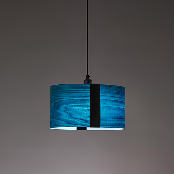 Blue Sushi Suspension Lamp - Matt Black (LED, Dimmable) by LZF ...