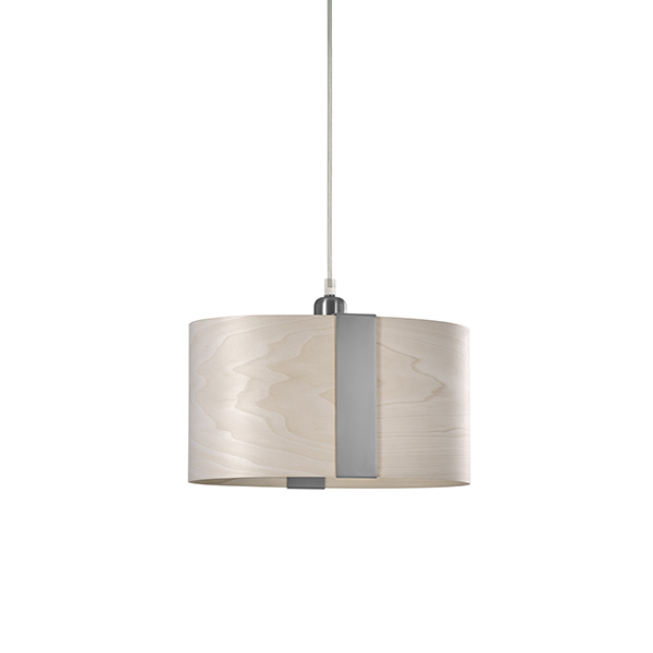 Ivory White Sushi Suspension Lamp - Matt Nickel (LED, Dimmable) by LZF ...
