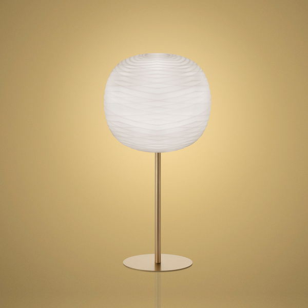 White Gem High Table Lamp (Halogen, Dimmer included) by Foscarini ...