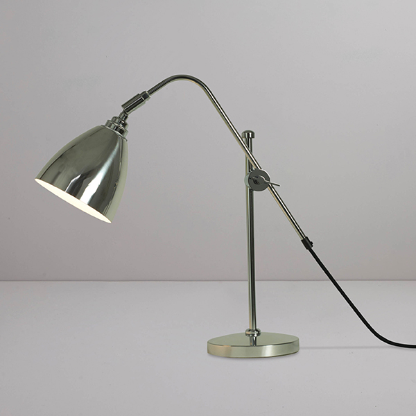 Polished Aluminium Task Small Table Lamp (LED, Non-Dimmable) by ...