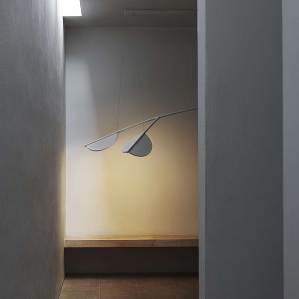 Bay Blue Metallized Almendra Organic S2 Y Long Pendant (LED, 1-10V ...