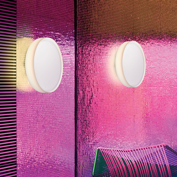 Opal White Mint 3 Wall Lamp (LED, Trailing Edge) by Prandina ...