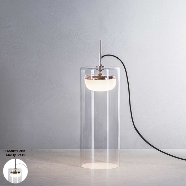 Glossy Brass Diver T5 Table Lamp (LED, Dimmable) by Prandina ...