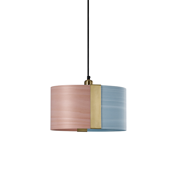 Pale Rose & Sea Blue Sushi Suspension Lamp - Gold (LED, Dimmable) by ...