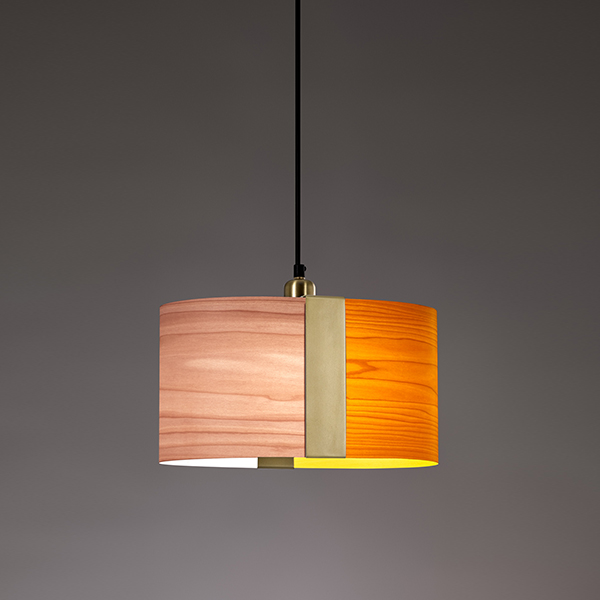 Pale Rose & Yellow Sushi Suspension Lamp - Gold (LED, Dimmable) by LZF ...