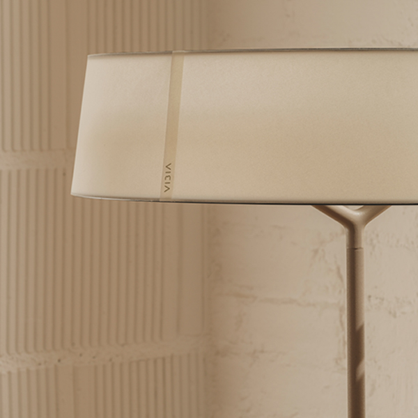 Black Dama Floor Lamp (LED Strip, Push Dimmable) by Vibia - lightandyou.com