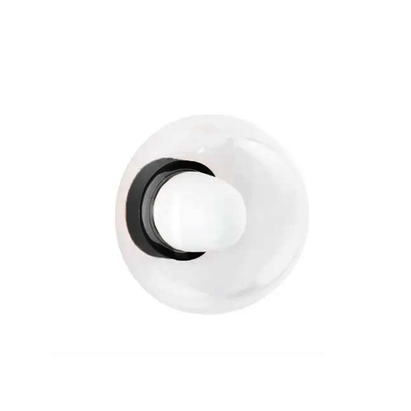 Glossy Black & Grey Fume THEA Small Wall Lamp (LED, Triac Dimmable) by ...