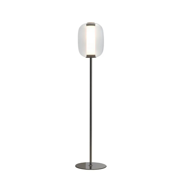 Black & Transparent Meridiano Floor Lamp (LED, Dimmable) by FontanaArte ...