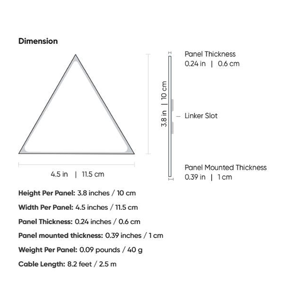 Buy Nanoleaf Shapes Mini Triangles Expansion Pack 10 Panels Online at ...