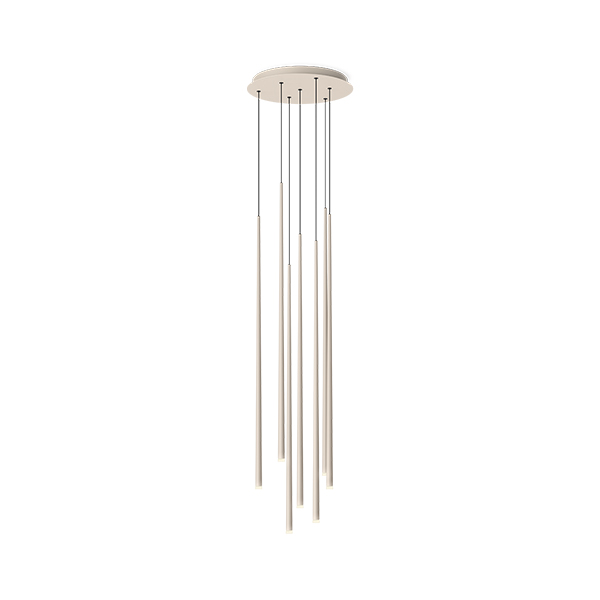 Beige Slim 0916 Suspension Lamp (LED, 1-10V, Push Dimming) by Vibia ...